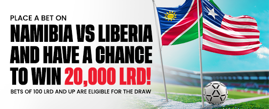 Namibia vs Liberia 20,000 LRD - help.starbet.com.lr